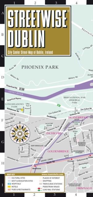 Streetwise Dublin Map - Laminated City Center Street Map of Dublin ...