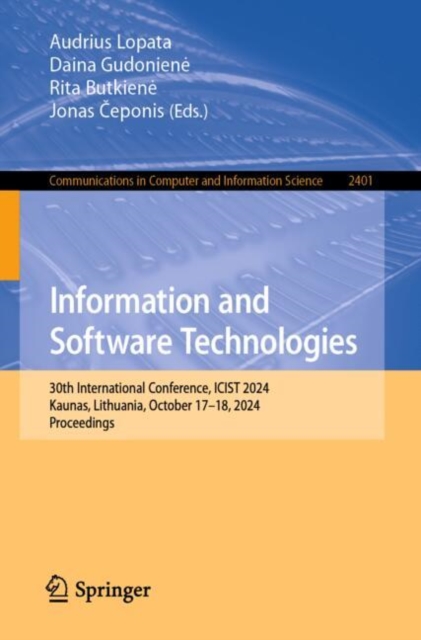 Information and Software Technologies : 30th International Conference ...