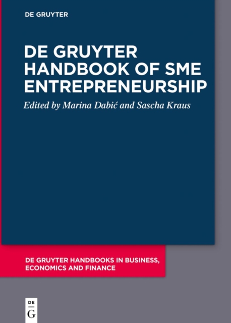 De Gruyter Handbook of SME Entrepreneurship: : 9783112213889: TGJones