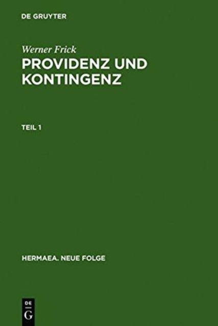 Providenz Und Kontingenz : Untersuchungen Zur Schicksalssemantik Im ...