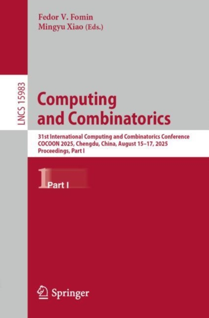 Computing and Combinatorics : 31st International Computing and ...