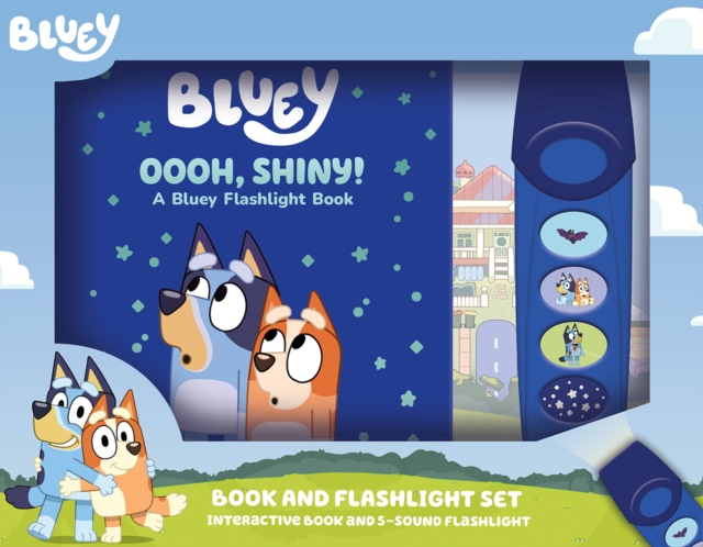Bluey: Oooh, Shiny! Book and 5-Sound Flashlight Set: PI Kids ...